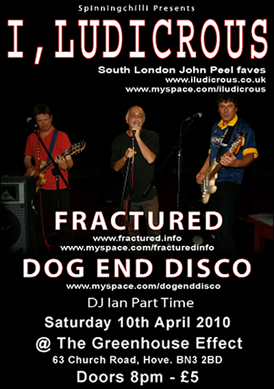 I, Ludicrous At Greenhouse Effect! - What's on in Brighton & Hove!